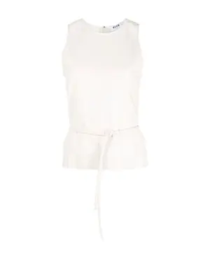MSGM Sleeveless Vest With Tie Waist