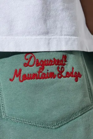 Dsquared2 Embroidered Logo Sweat Shorts - Green