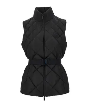 Moncler Quilted Zip-up Vest With Stand Collar
