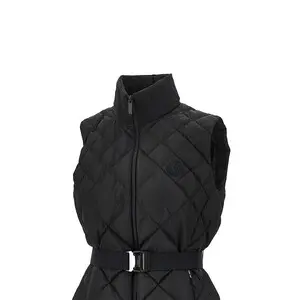 Moncler Quilted Zip-up Vest With Stand Collar