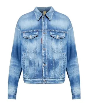 Dsquared2 Distressed Denim Jacket