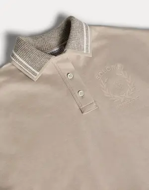 Brunello Cucinelli Sparkling Knit-collar Polo Shirt