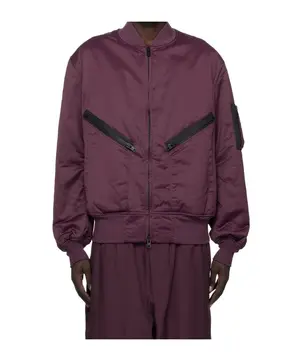 Y3 Oversized Bomber Jacket - Red