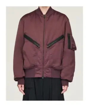 Y3 Oversized Bomber Jacket - Red