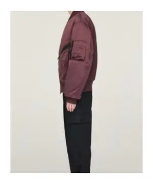 Y3 Oversized Bomber Jacket - Red