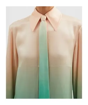 JIL SANDER Wide Pointed Collar Shirt With Tie Detail