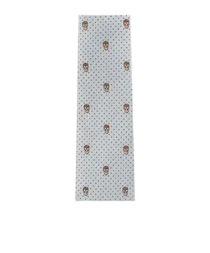 Alexander McQueen Skull-jacquard Pointed-tip Tie