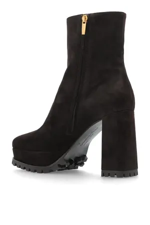 GIANVITO ROSSI Harlem Square Toe Ankle Boots - Brown