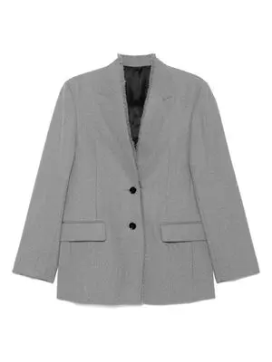 TOTEME Single-breasted Blazer With Notched Lapels - Grey