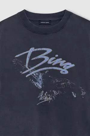 ANINE BING Spencer Sweatshirt - Water-washed Black