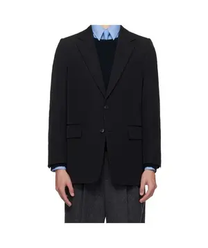Auralee Long-sleeved Suit Jacket - Black
