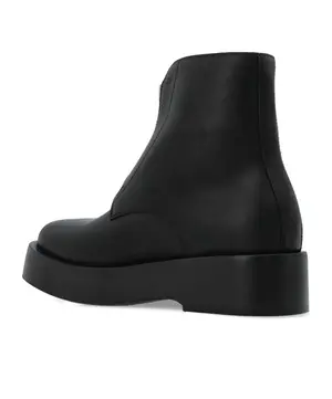 Bottega Veneta Square Toe Chunky Zip Up Boots