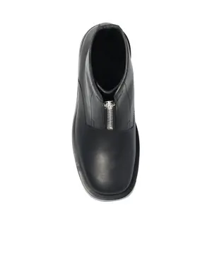 Bottega Veneta Square Toe Chunky Zip Up Boots