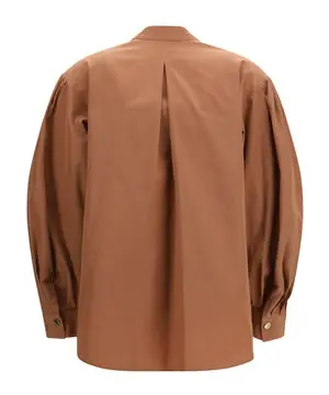 FORTE_FORTE Puff Sleeve High Neck Top