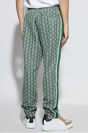 Lacoste Monogram Logo Patch Sweatpants - Green