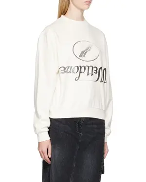 We11Done Logo Print Sweatshirt