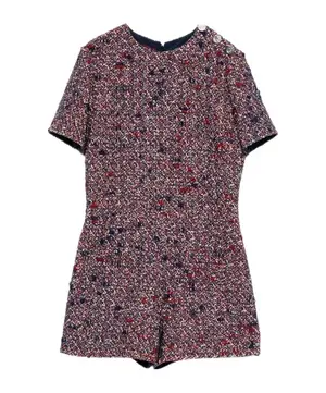 Gucci Buttoned Short Sleeve Playsuit - Black