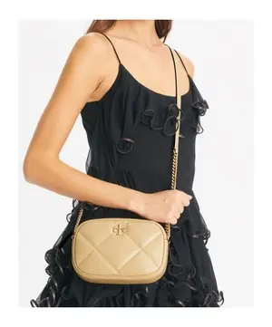 Tory Burch Kira Quilted Leather Camera Bag - Soft Serve