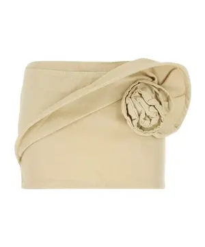 Magda Butrym Floral Patch Mini Skirt - Beige