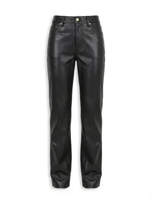 Michael Kors Straight-leg Leather Pants