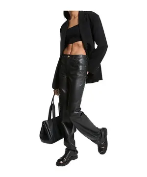 Michael Kors Straight-leg Leather Pants