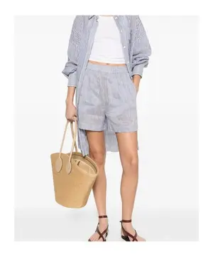 Brunello Cucinelli Striped Elasticated Shorts