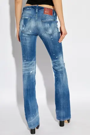 Dsquared2 Distressed Flared Jeans - Blue