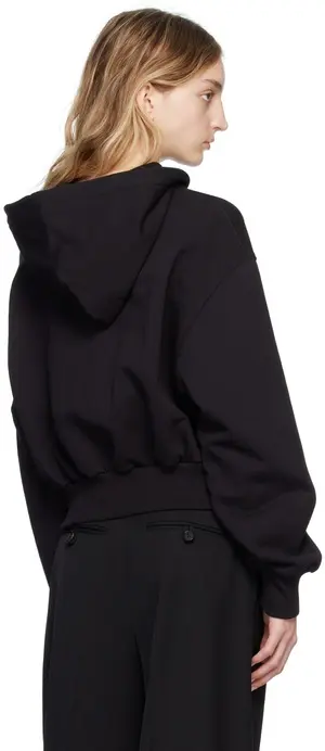 Versace Cropped Logo-print Cotton Hoodie