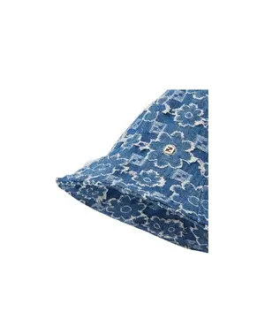 Fendi Floral Detailed Denim Bucket Hat