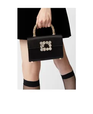 ROGER VIVIER Embellished Foldover Top Tote Bag