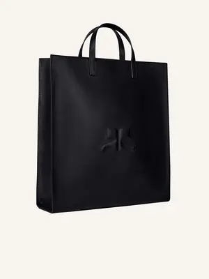 COURREGES Ac Tote Bag In Smooth Calf Leather