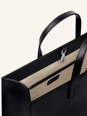 COURREGES Ac Tote Bag In Smooth Calf Leather