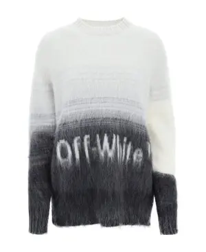 Off-White Logo Print Gradient Jumper