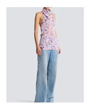 Balmain Floral Halterneck Top