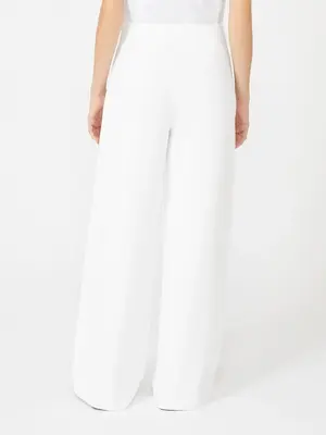Max Mara Elastic Waist Straight Leg Trousers
