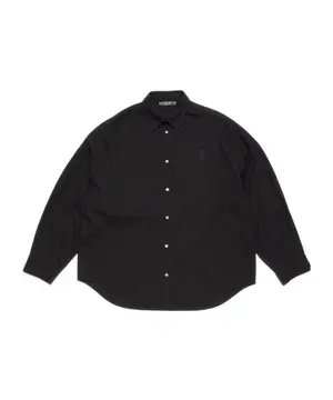 Acne Studios Logo-embroidered Shirt - Black