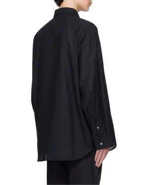 Acne Studios Logo-embroidered Shirt - Black