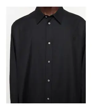 Acne Studios Logo-embroidered Shirt - Black