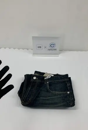Alexander McQueen Vintage Effect Straight-leg Jeans - Navy Blue
