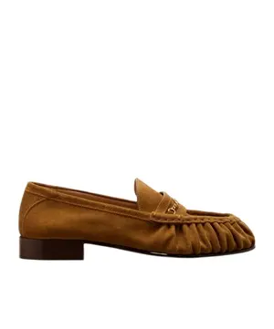 Valentino Garavani Suede Loafers With Chain Detail