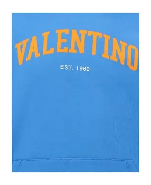 Valentino Garavani Logo Printed Long-sleeved Hoodie