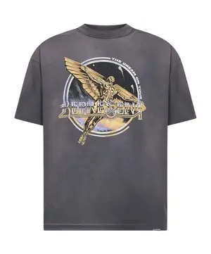REPRESENT Golden Tour Printed Crewneck T-shirt - Grey