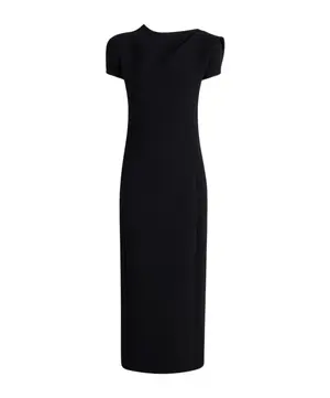 Black Backless Midi Dresses