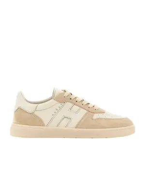 Hogan Suede And Nappa Leather Sneakers - Beige