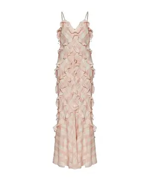 LoveShackFancy Maxi Dress With Ruffled Details - No