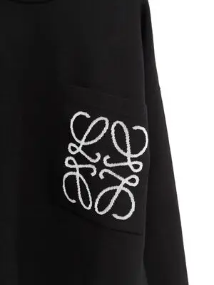 Loewe Anagram Intarsia Crewneck Jumper - Black/white