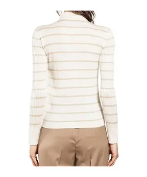 Max Mara Striped Knitted Polo Shirt