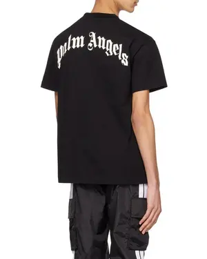 Palm Angels Broken Palm Print T-shirt - Black
