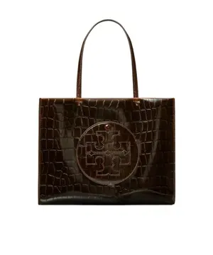 Tory Burch Croc-embossed Logo Detail Tote Bag