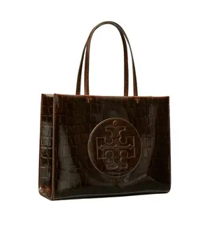 Tory Burch Croc-embossed Logo Detail Tote Bag